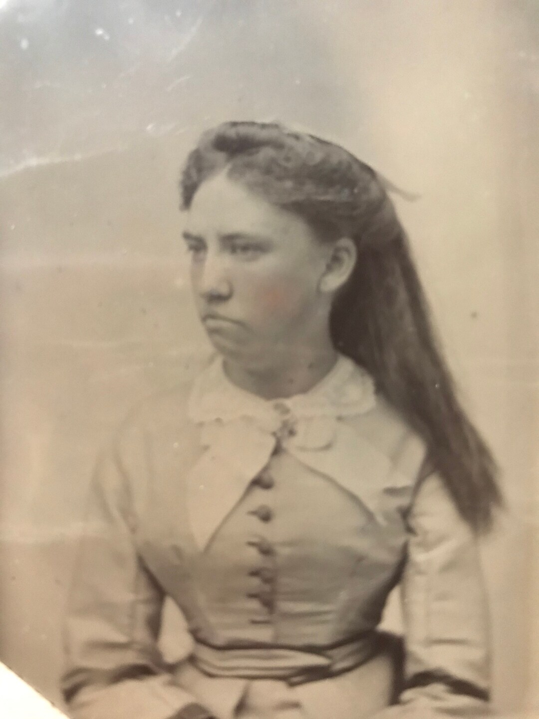 Vintage Antique Tintype / Ferrotype Photo A Lovely Lady 1860s to 1890s ...