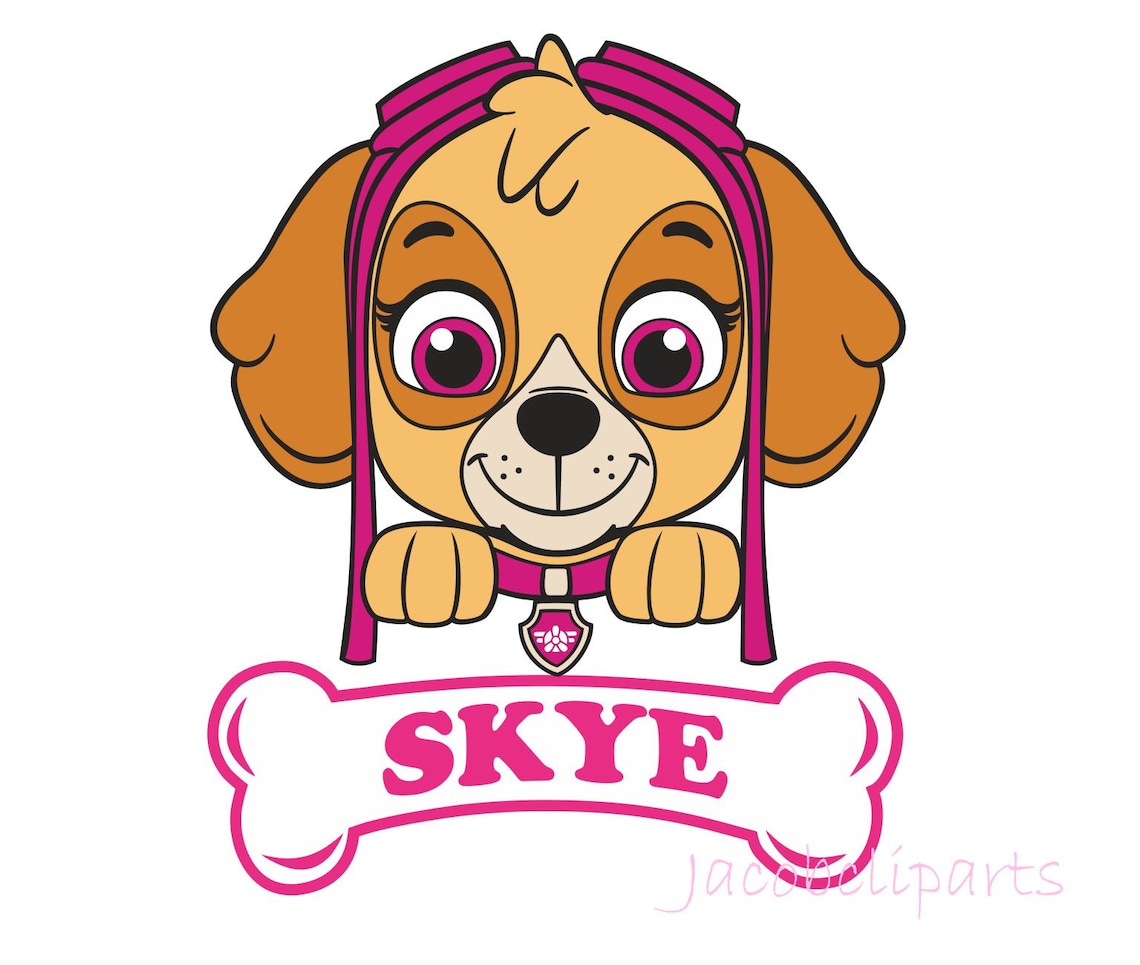 Skye Paw Patrol Paw Partol Cliparts Paw Patrol Png Paw | Etsy