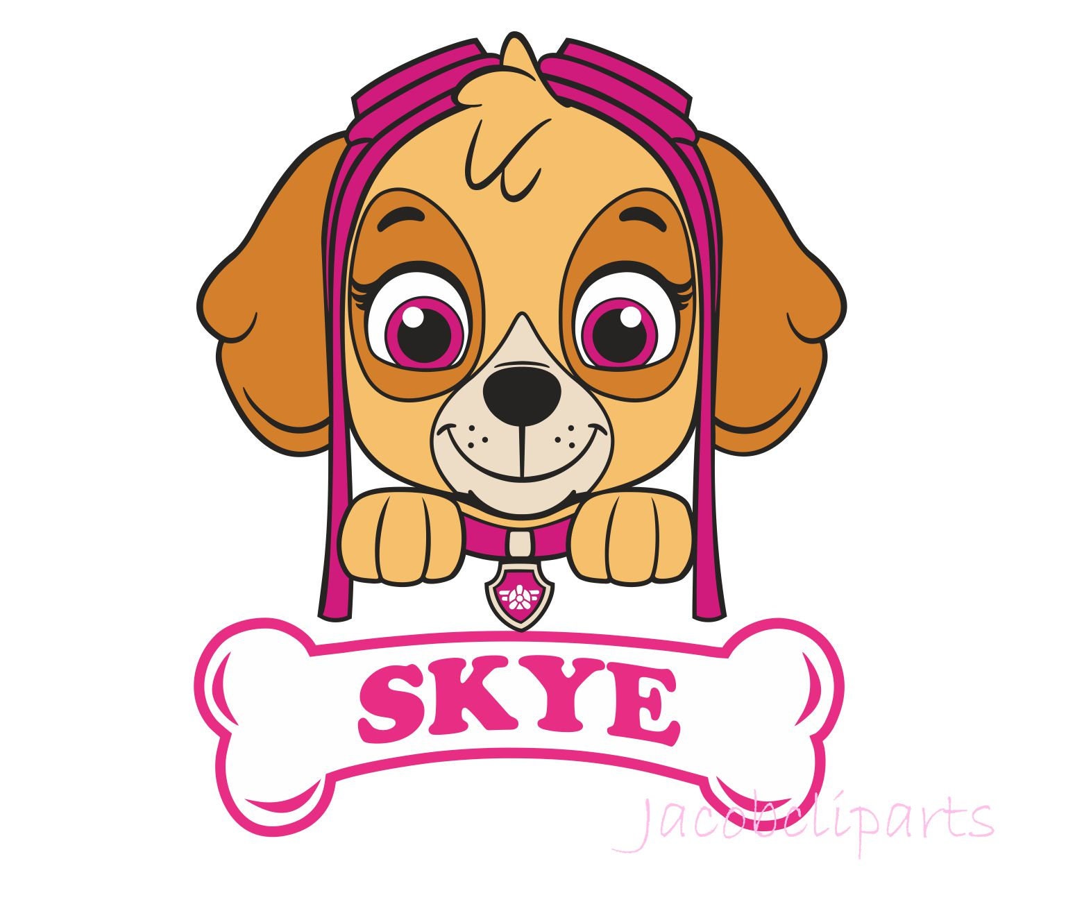Skye Paw Patrol Paw Partol Cliparts Paw Patrol Png Paw | Etsy
