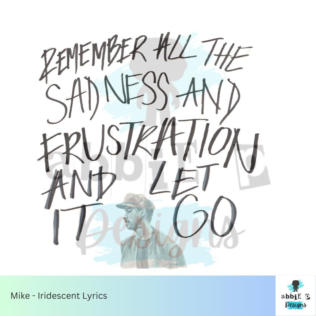 Linkin Park Mike Lyrics Poster Iridescent Lyrics - Etsy