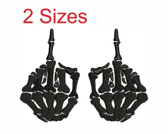 Skeleton Middle Finger Pes - Etsy