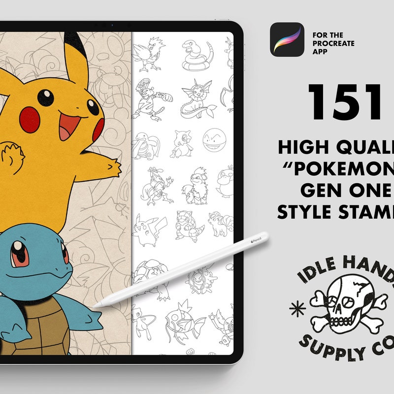 Pikachu Stamp - Etsy UK