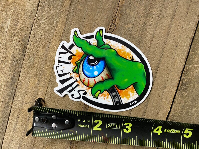 Hotrod Shifty Monster Hand Sticker Vinyl Decal Free US - Etsy