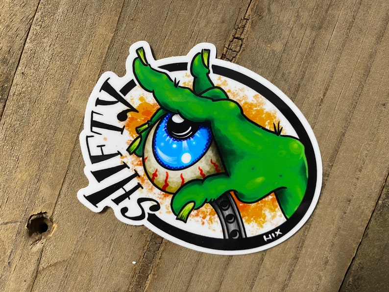 Hotrod Shifty Monster Hand Sticker Vinyl Decal Free US - Etsy
