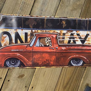 Banner ONE WAY 61 Ford Red 1’x3’ Hixgarage - Etsy