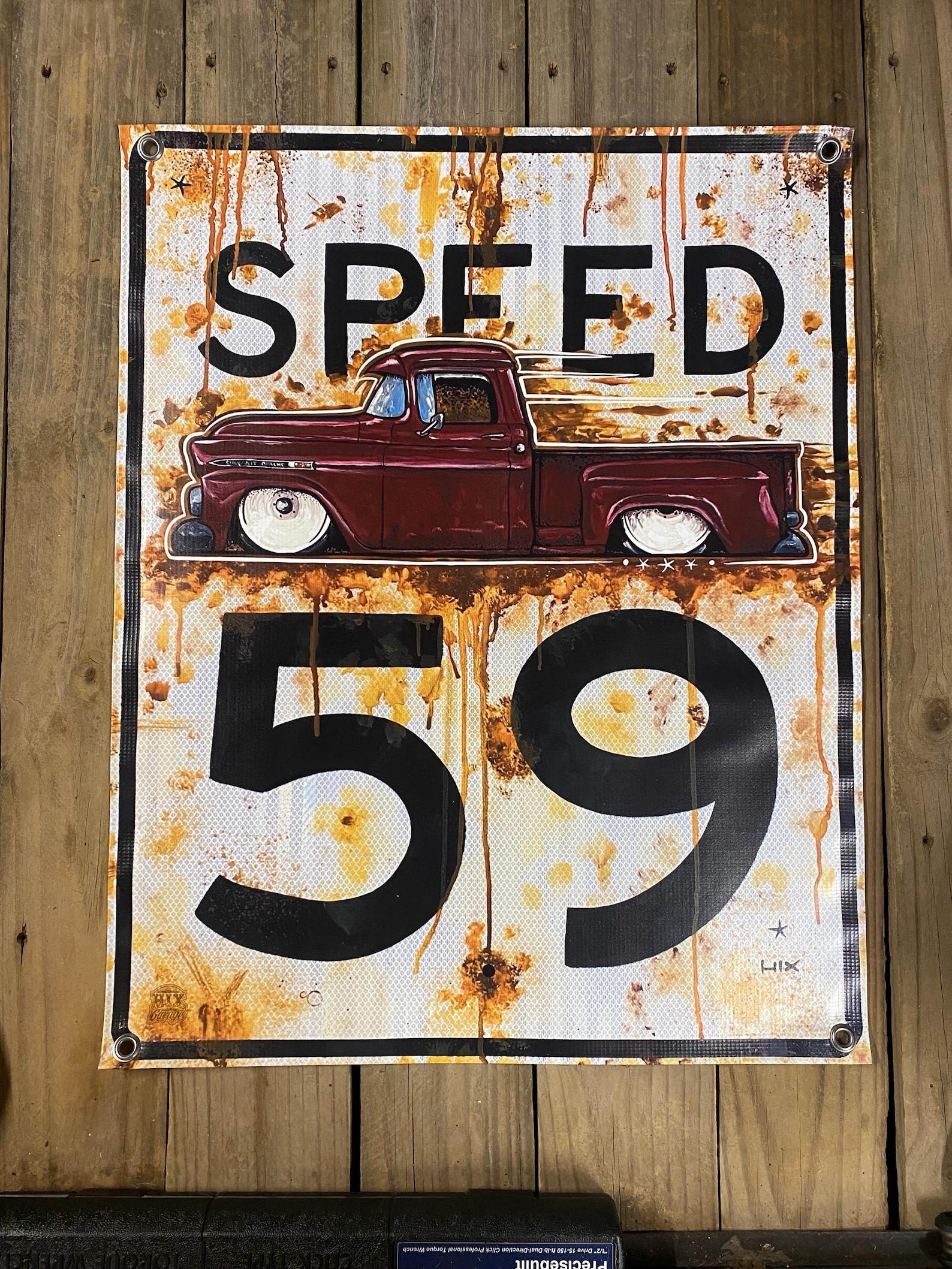 Banner 59 Apache Speed 24”x30” Hixgarage - Etsy