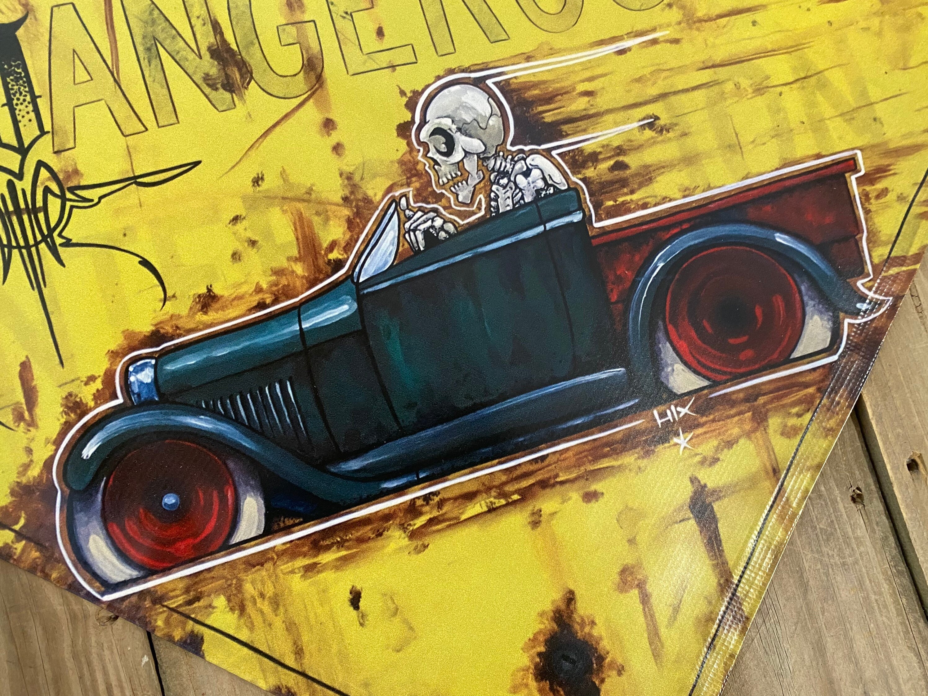 Banner DANGEROUS 2’x2’ Hixgarage - Etsy