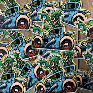 Swamp Monster Ratrod Sticker Free US Shipping - Etsy