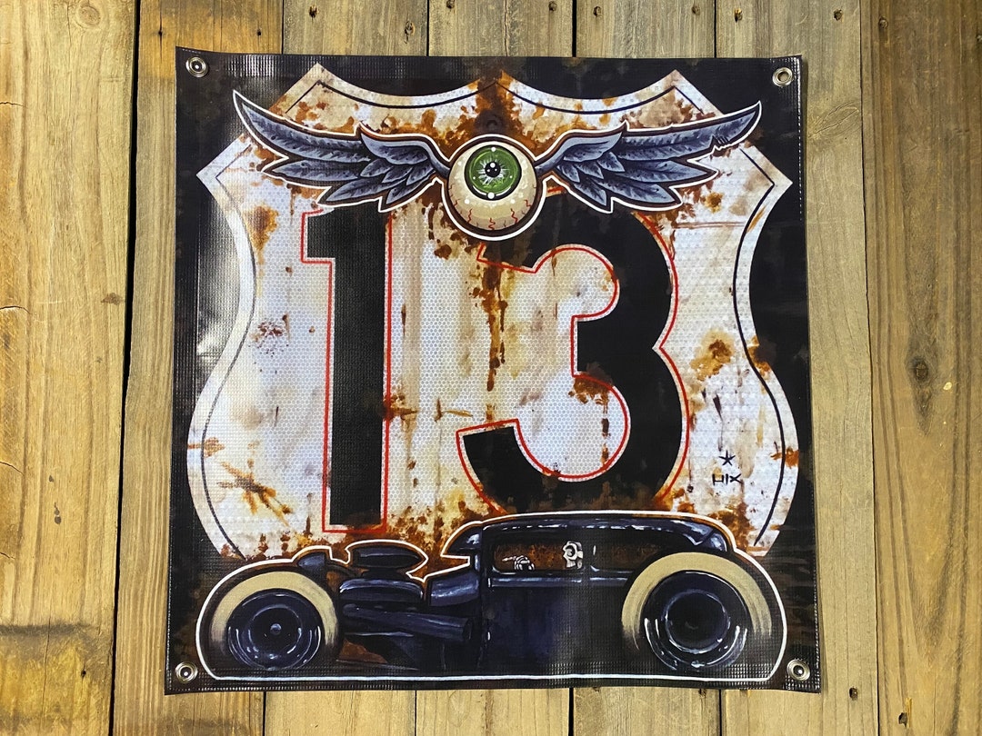 Banner Highway 13 2’x2’ Hixgarage - Etsy