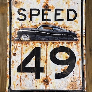 Banner 49 Merc Speed 24”x30” Hixgarage - Etsy