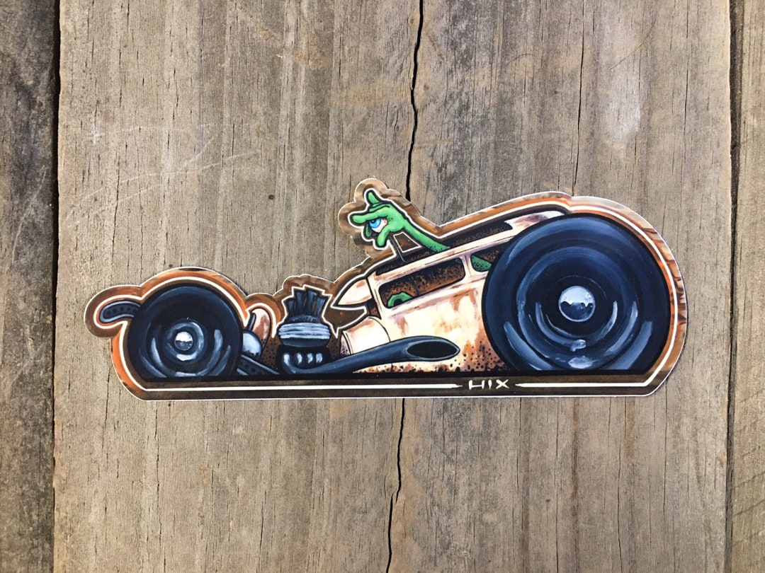 Model A Sedan Hotrod Cream Shifter Vinyl Decal Glossy Sticker Original ...