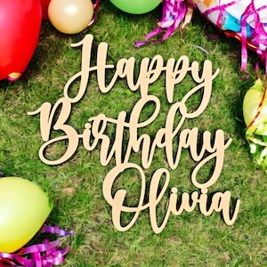 Custom Birthday Sign | Personalized Large Birthday Banner | Happy ...