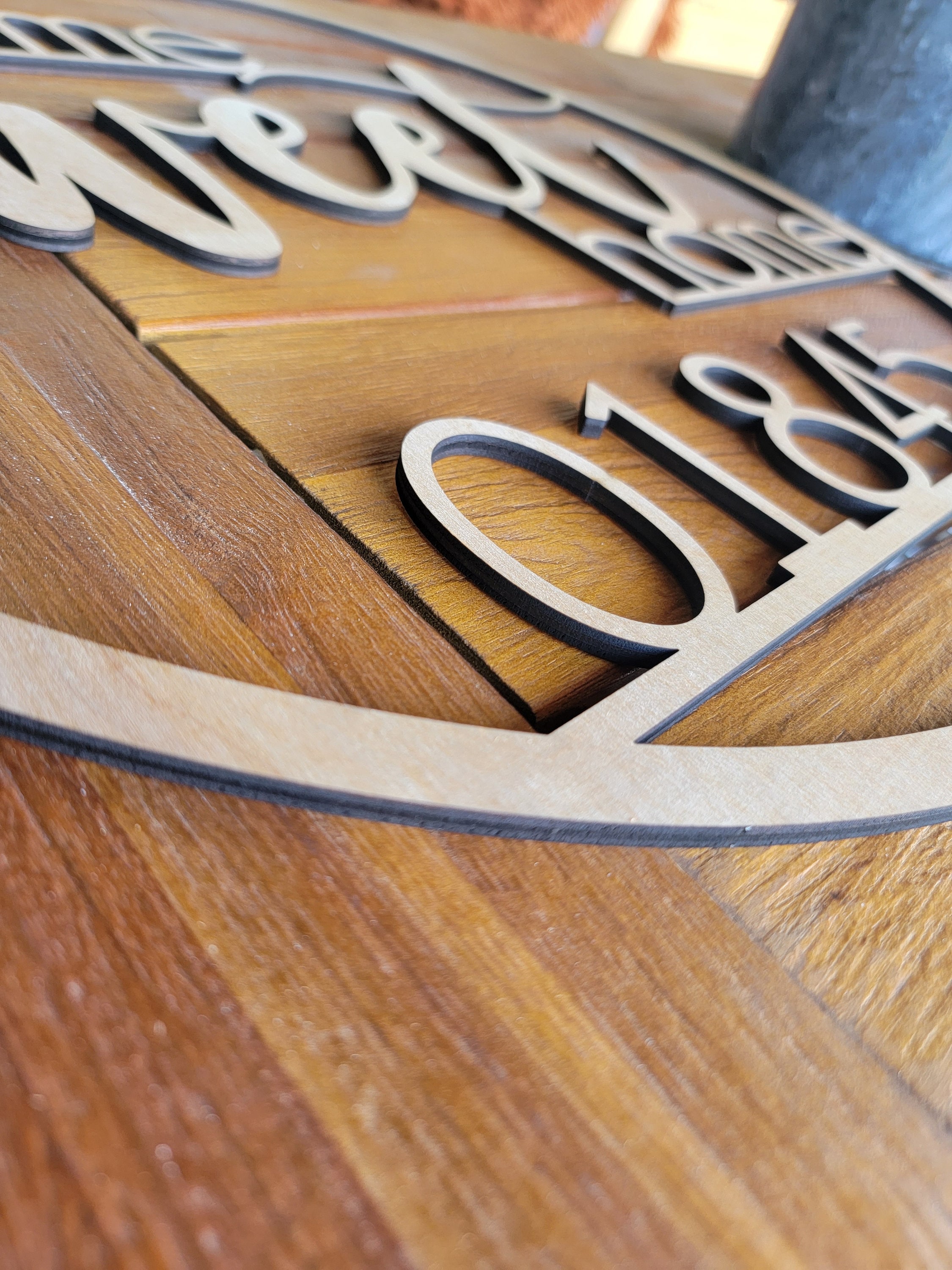 Custom Business Name Round Wooden Sign Your Text Here - Etsy