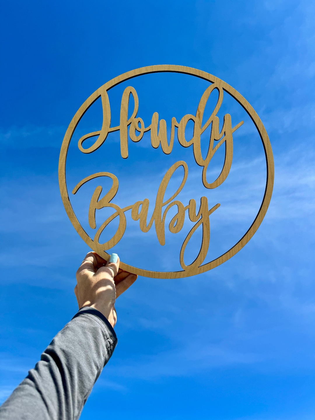 Howdy Baby Baby Shower Wooden Sign Cowboy Baby Shower Decorations ...