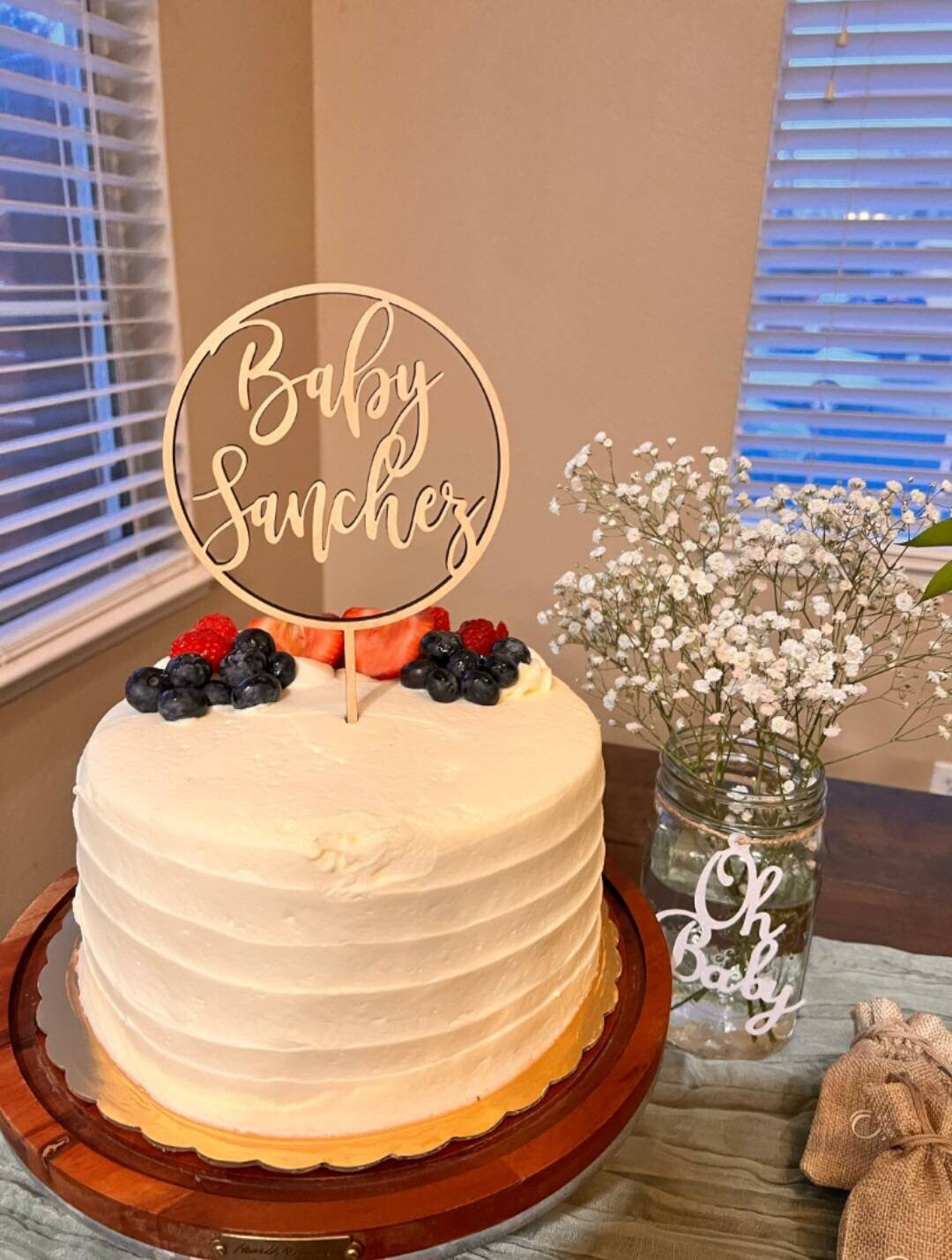 Custom Name Cake Topper Personalized Baby Cake Topper Birthday Cake ...