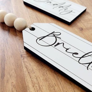 Farmhouse Stocking Tags Personalized Name Gift Tags Birthday Present ...