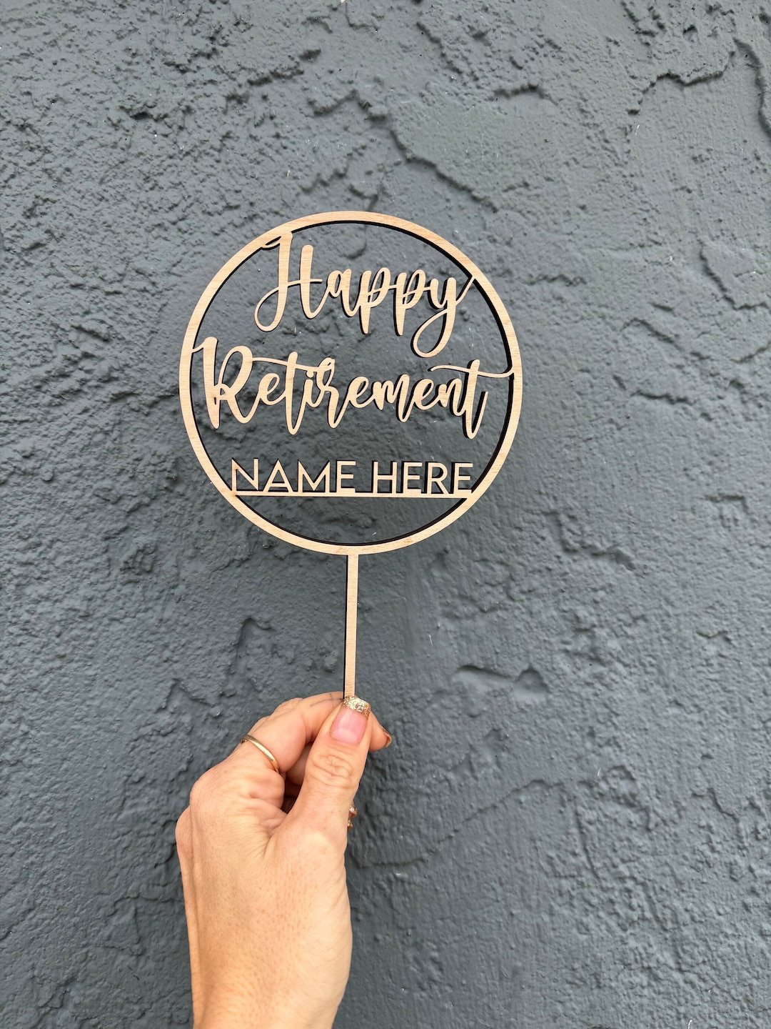 Personalized Retirement Cake Topper for Coworker Leaving Party - Custom ...