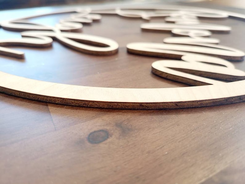 Personalized Name Round Nursery Sign New Baby Circle Name - Etsy