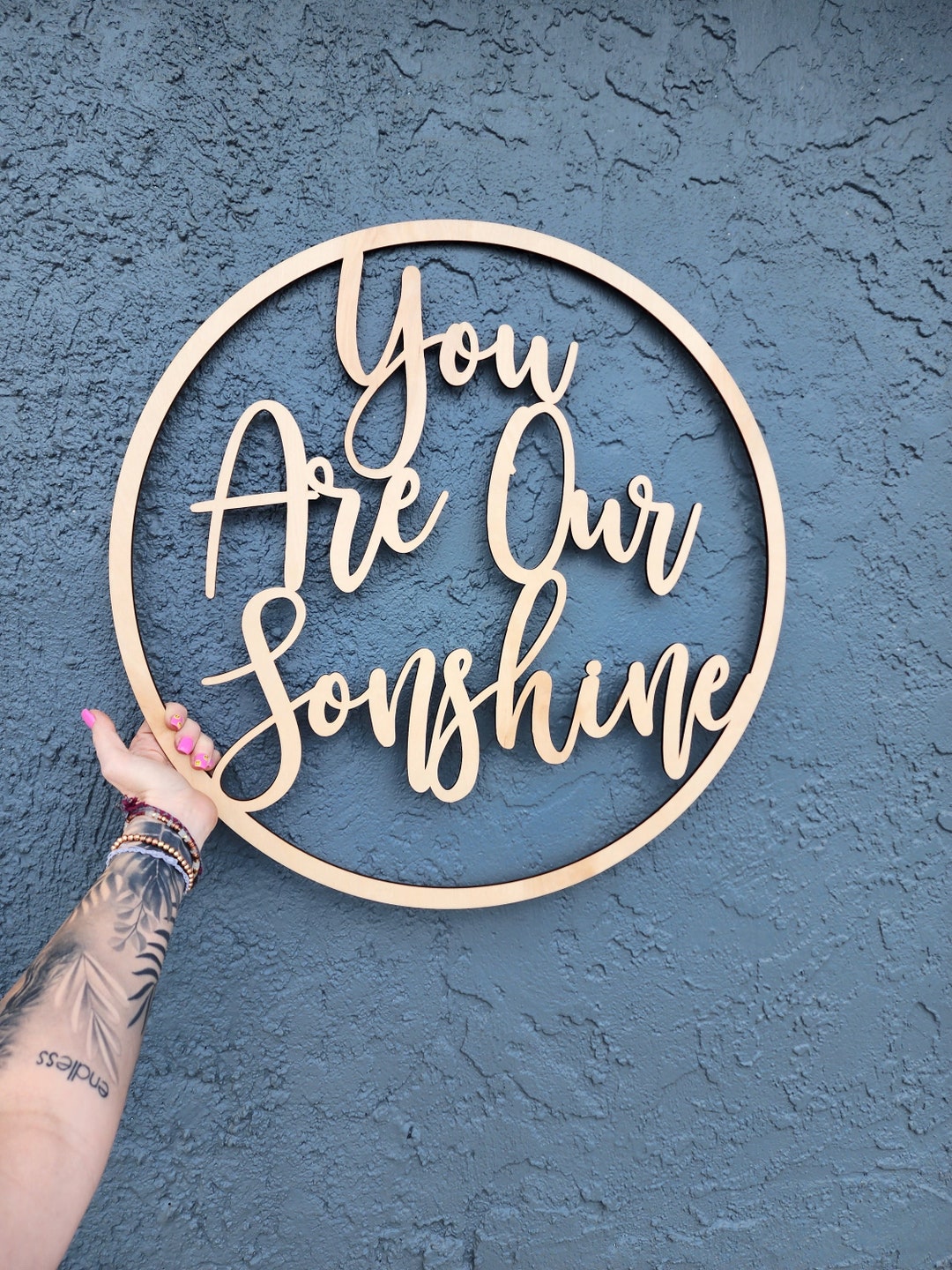 You Are Our Sonshine Wood Sign Baby Shower Decorations Rainbow Baby ...