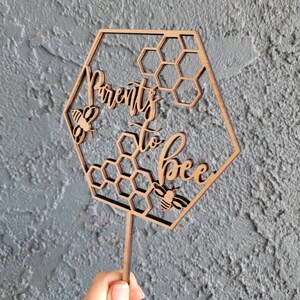 Parents to Bee Cake Topper Bee Babyshower Decor Momma to Bee Cake ...