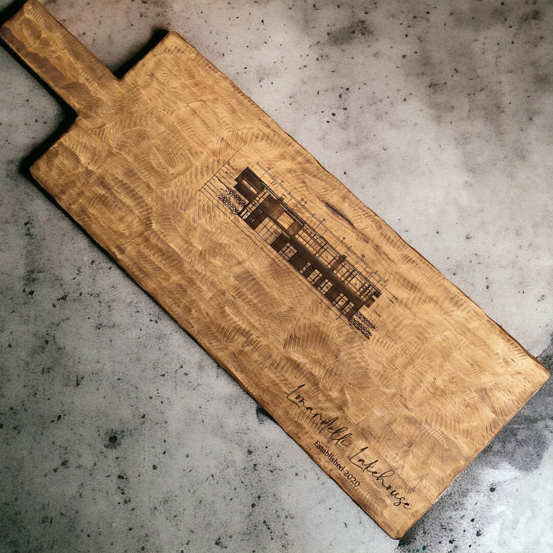 Personalized Blueprint Charcuterie Board, Architecture Display, Meat ...