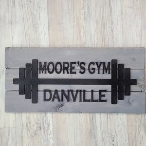Home Gym Decor Personalized Sign Fitness Sign Workout Sign Gym Wall Art ...