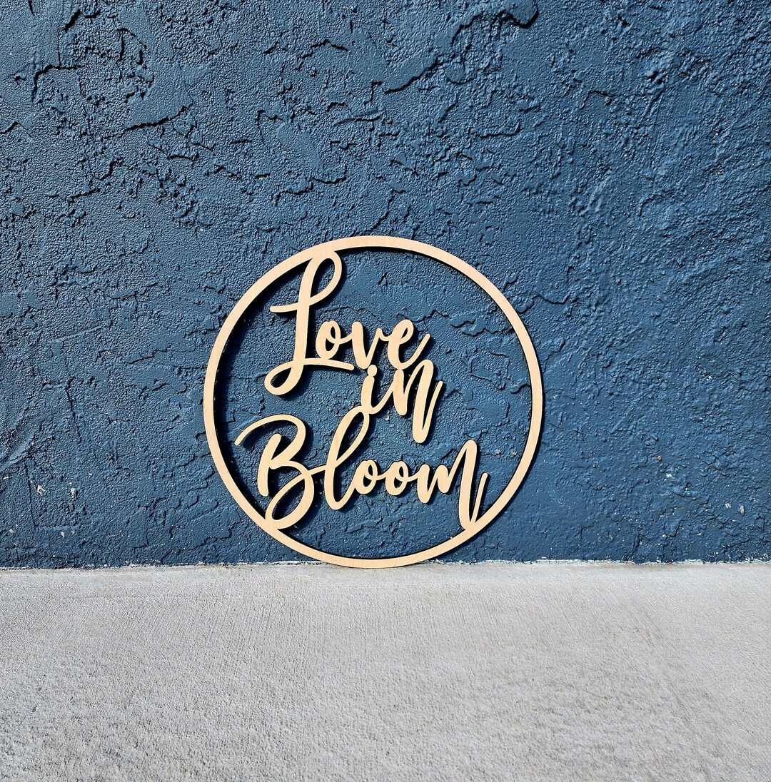 Love in Bloom Round Sign: Engagement Promposal Decor | Valentine’s Day ...