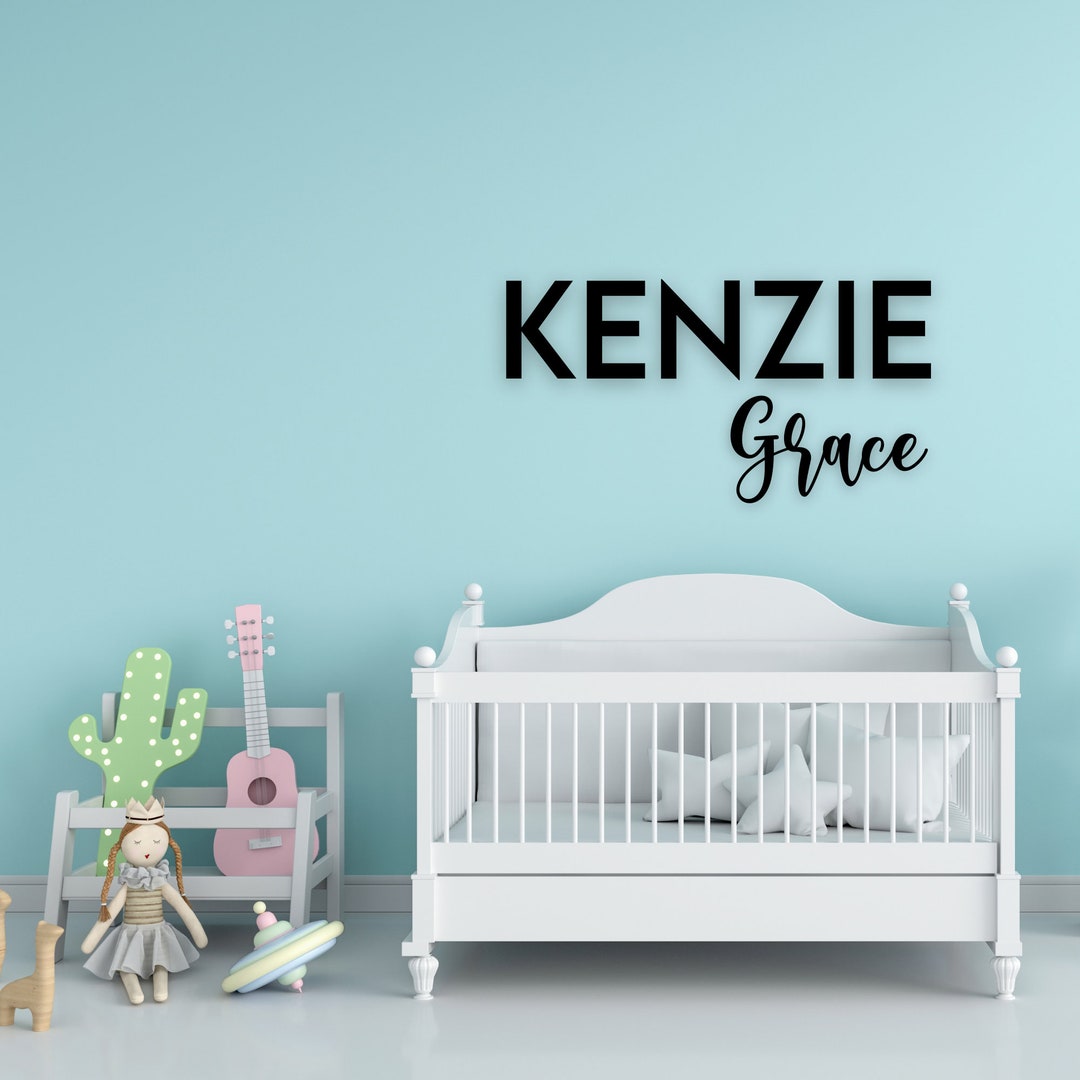 Custom Nursery Sign Baby Name Sign Cutout Babyshower Gift Idea Above ...
