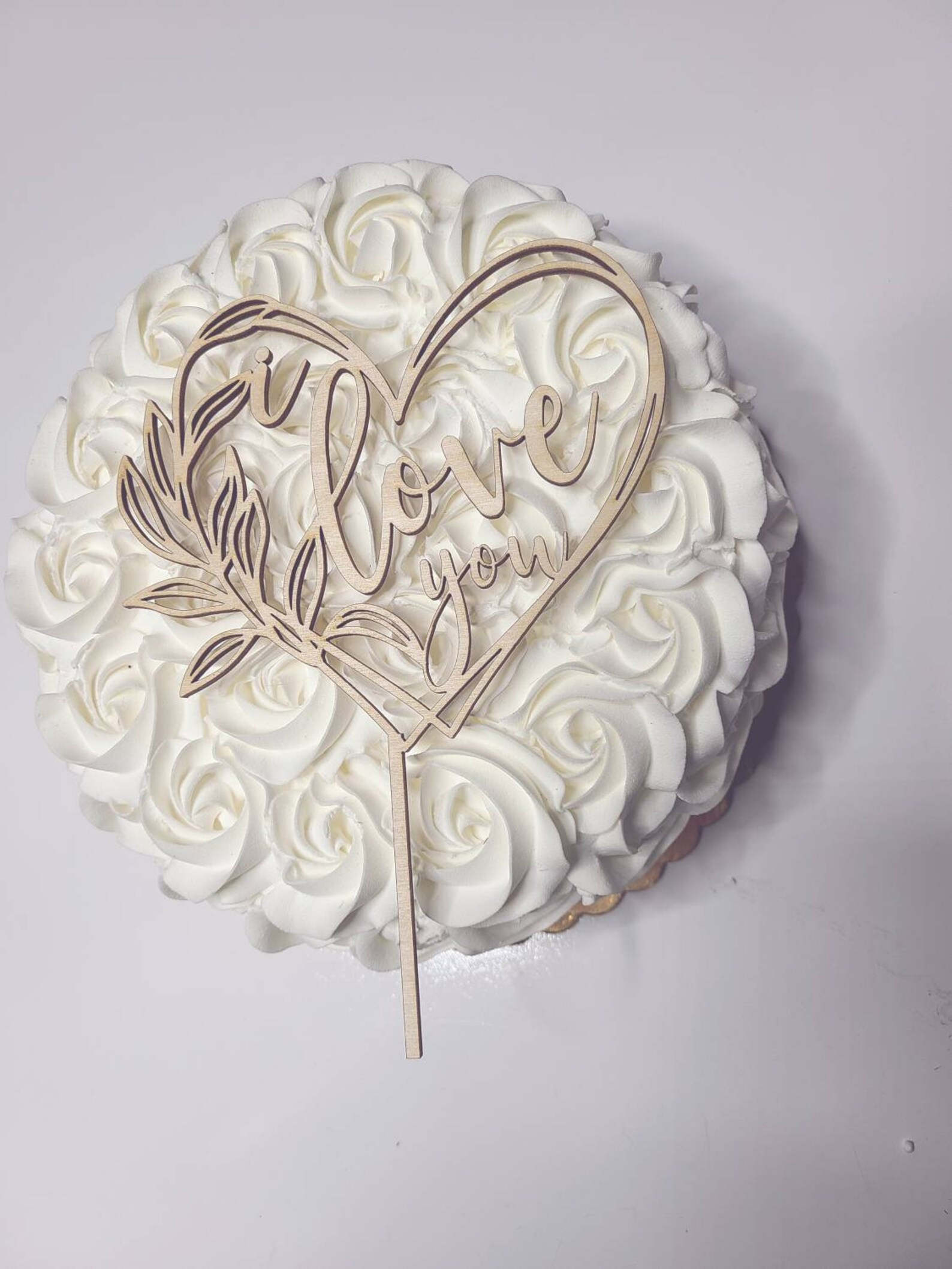 I Love You Heart Cake Topper Valentine's Day Gift Cake I Love You ...