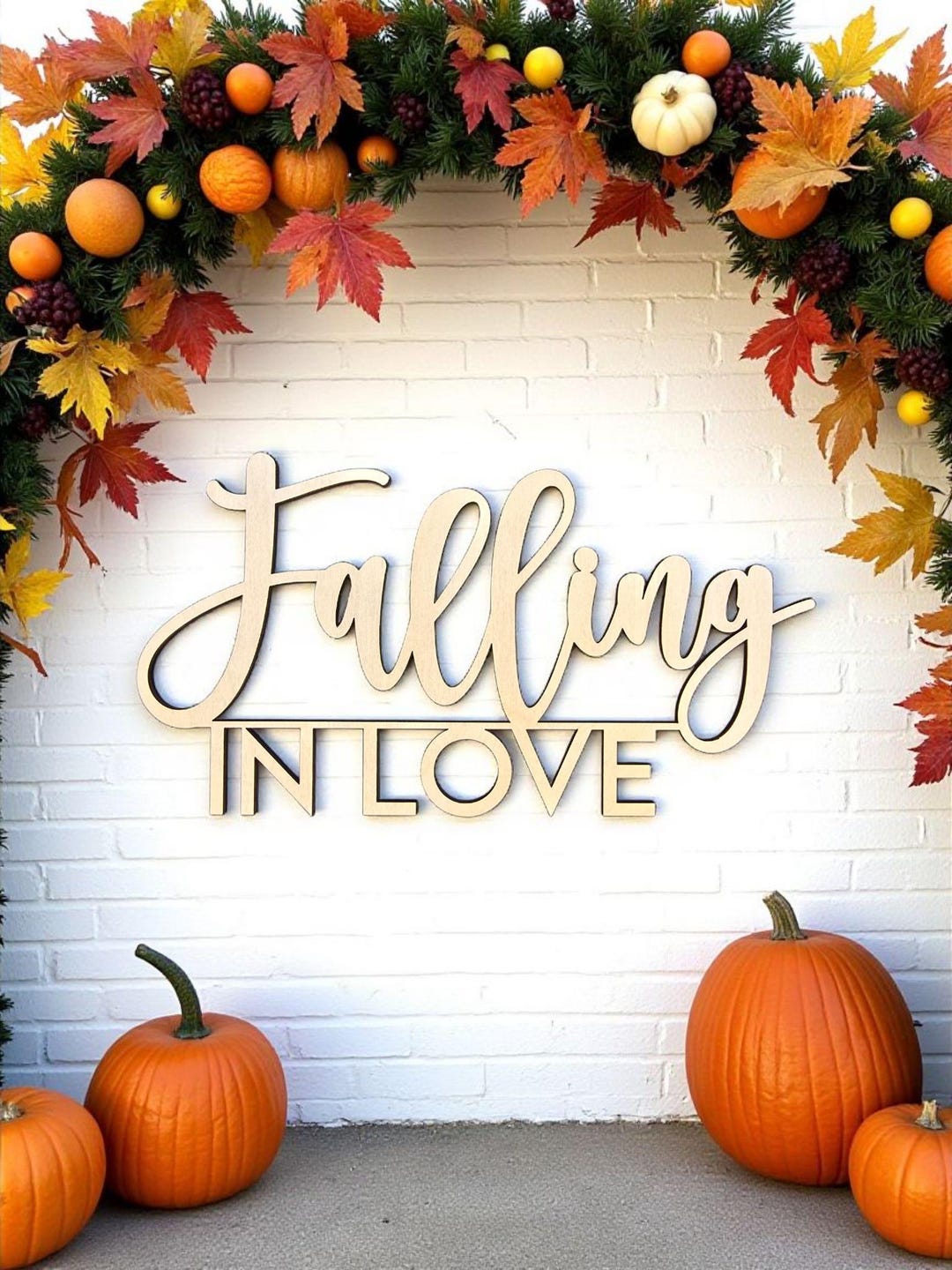 Falling in Love Sign • Engagement Party Decoration • Rustic Wedding ...