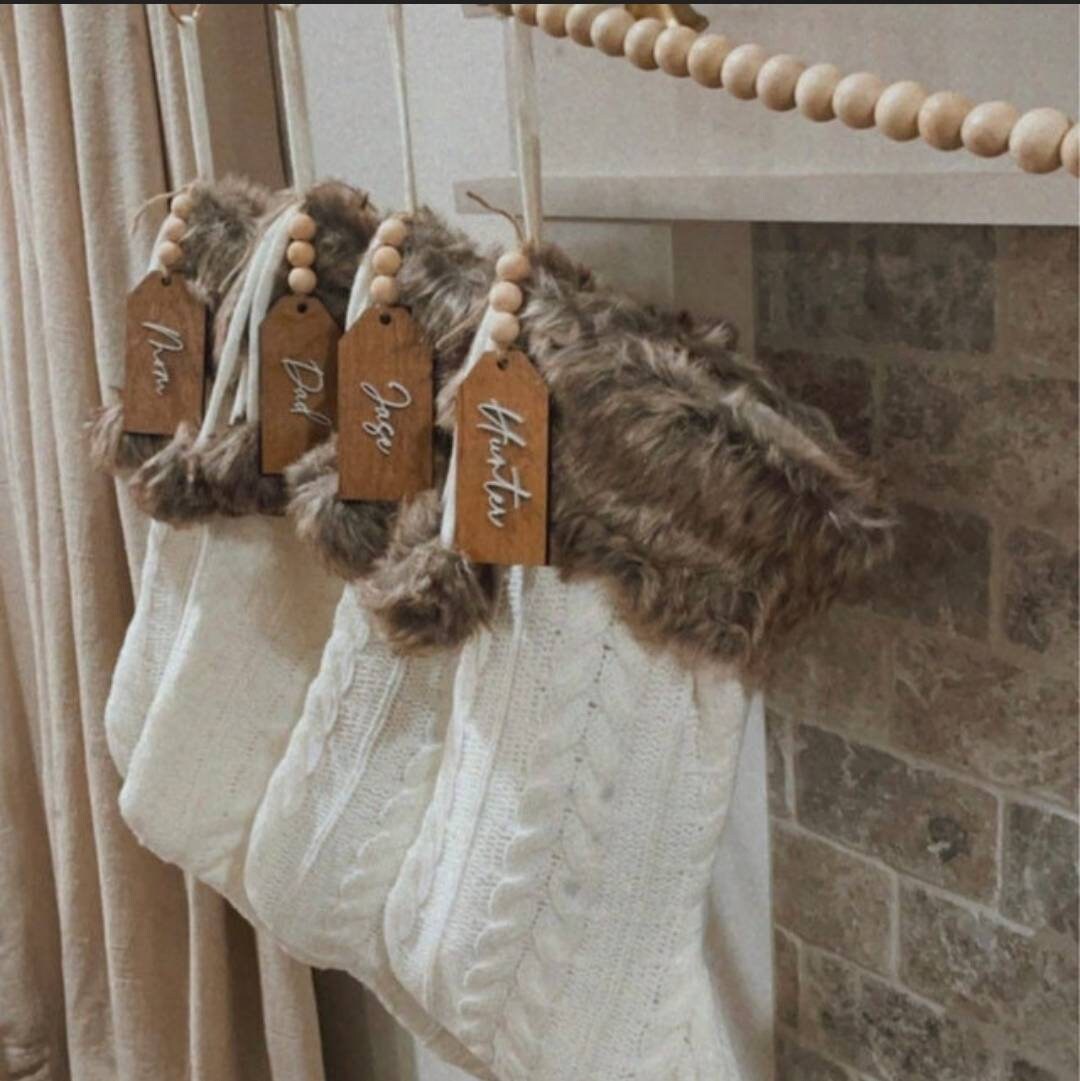Wooden Names for Stocking Christmas Stockings Name Cutout Personalized ...