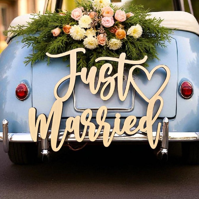 Just Married Signs - Etsy