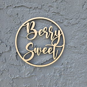 Berry Sweet Baby Shower Wooden Sign Berry Theme Babyshower Decorations ...