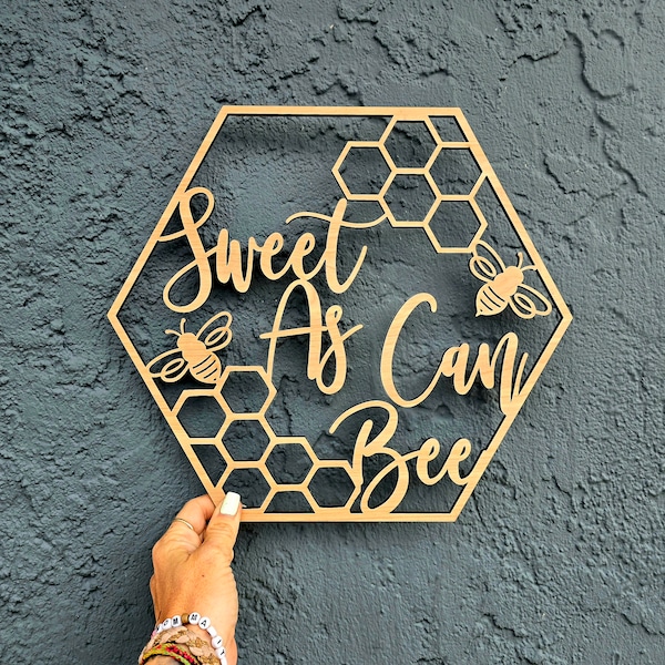 Sweet as Can Bee Nursery Sign - Etsy