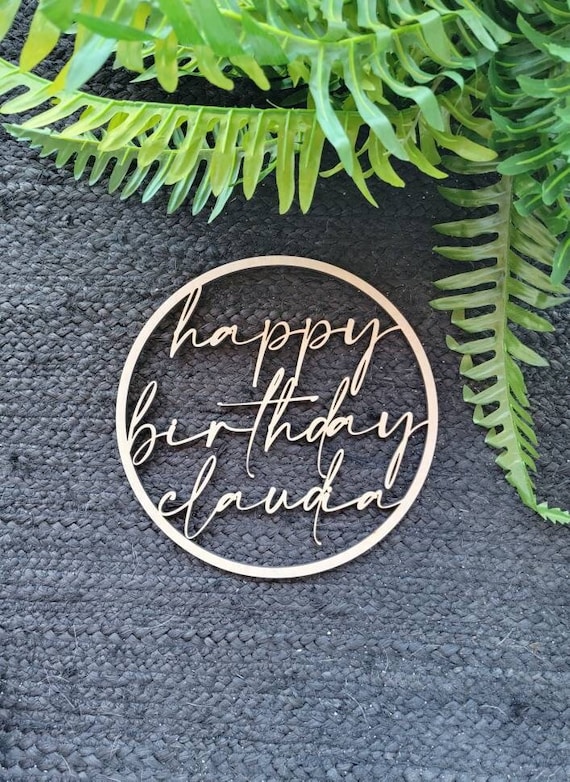 Personalized Happy Birthday Sign Custom Birthday Decorations - Etsy