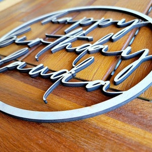 Personalized Happy Birthday Sign Custom Birthday Decorations Birthday ...