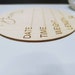 Round Wooden Birth Announcement Sign Newborn Baby Hospital Pictures ...