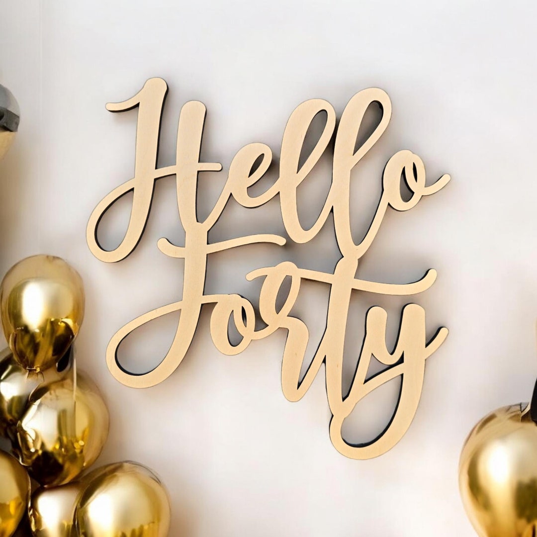 Custom Wooden Sign 40th Birthday Sign 30th Birthday Decorations Wood ...