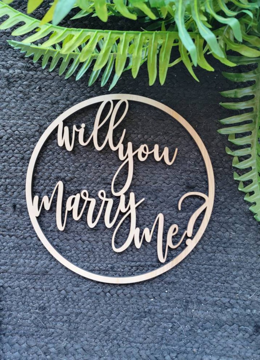 Will You Marry Me Round Sign Proposal Sign Proposal Ideas Engagement ...