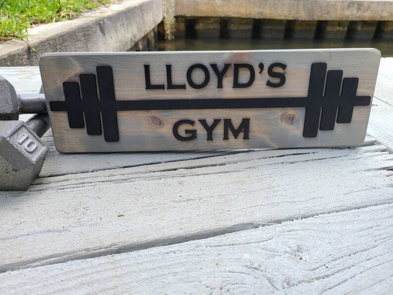 Home Gym Decor Personalized Sign Fitness Sign Workout Sign - Etsy
