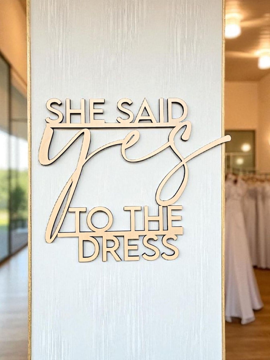 She Said Yes to the Dress Sign: Bridal Shower Decor | Wedding Dress ...