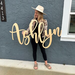 Large Name Cutout for Nursery Name Sign Wooden Letters Above Crib ...