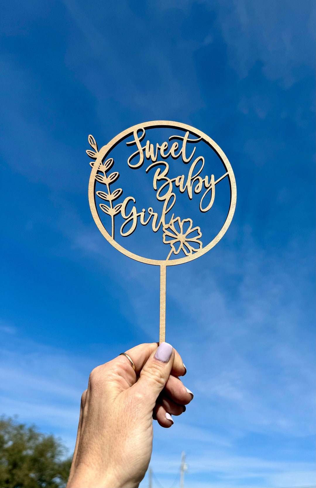 Sweet Baby Girl Cake Topper It's a Girl Decorations Gender Reveal Ideas ...