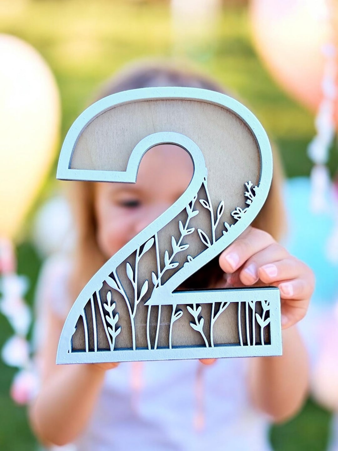 Custom Floral Number for Birthday Photoshoot Prop Age Party Decor ...