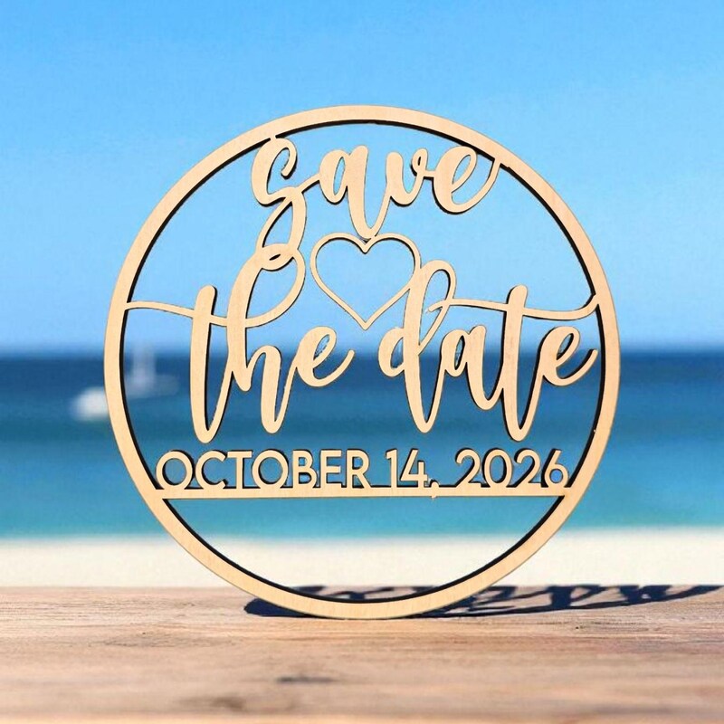 Laser Cut Save Date - Etsy