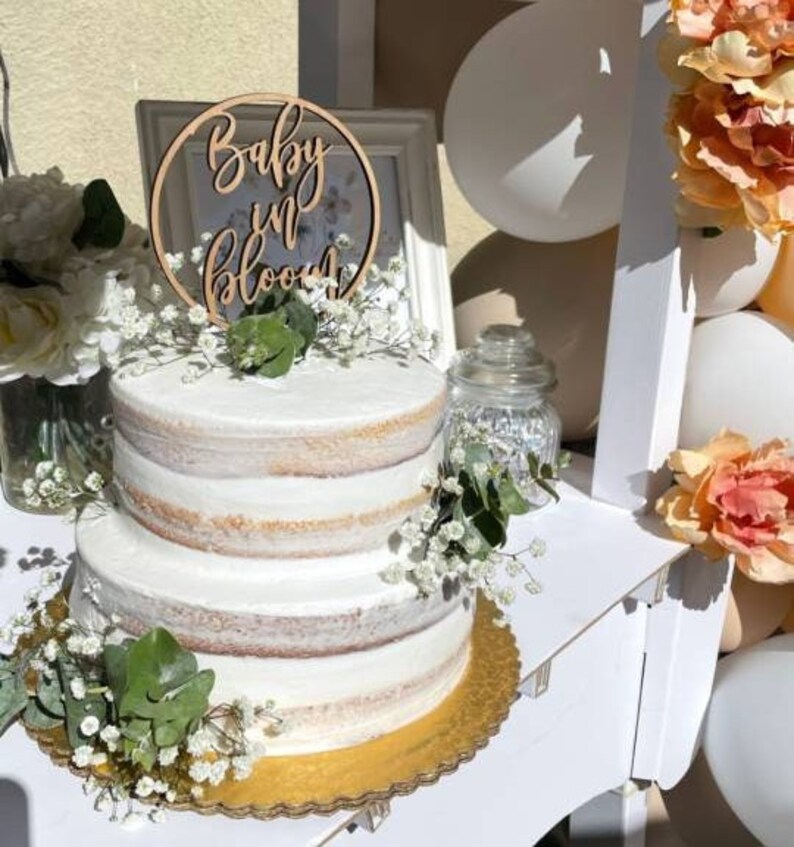 Hello Baby Cake Topper Pregnancy Announcement Baby Shower Cake Sign ...