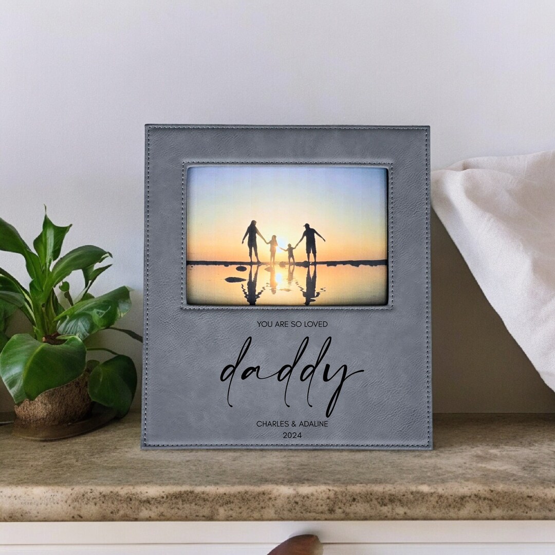 Custom Father's Day Gift Picture Frame Personalized New Dad Gift Dad ...