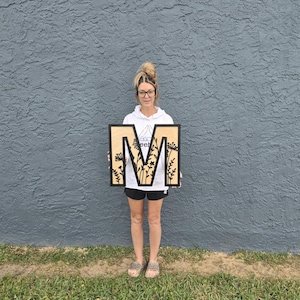Floral Block Letters Nursery Letters for Baby Shelf Baby Name With ...