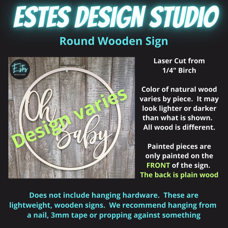 Save the Date Round Wooden Sign | Laser Cut Wedding Sign | Engagement ...