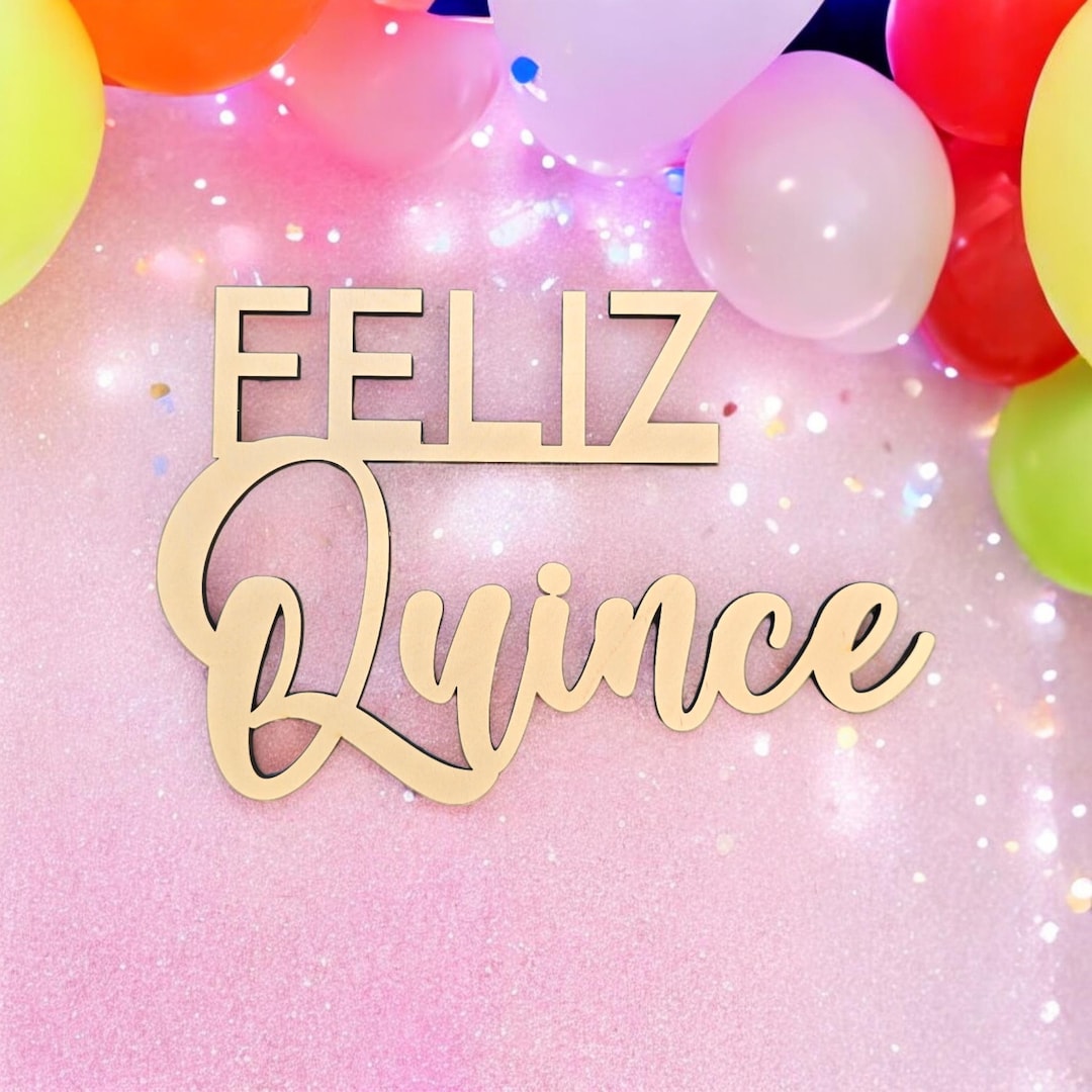 Feliz Quince Sign Quinceañera Decorations Party Supplies Sweet 15 ...